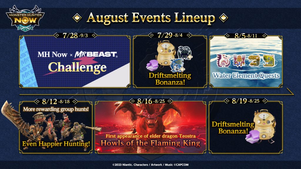 ‘Monster Hunter Now’ August 2024 Event Quest List and Roadmap Revealed ...